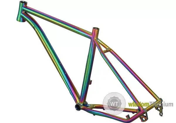 China Customized Titanium MTB Frame Rainbow Inner Line Manufacturers ...