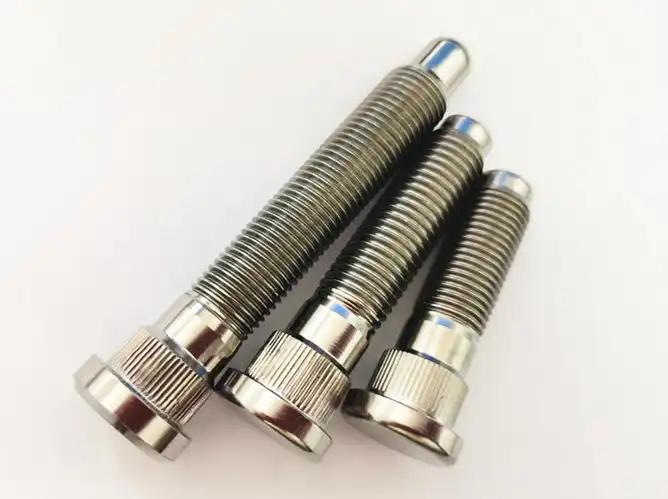What are the manufacturing processes for titanium stud lug bolts?