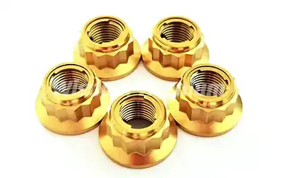 What is the difference between a titanium lock nut and a hex nut?